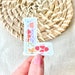 Letter “L” Summer Blooms Clear Vinyl Sticker | Transparent Die-cut ...