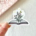 Open Book Clear Vinyl Sticker Transparent Die-cut Waterproof - Etsy UK