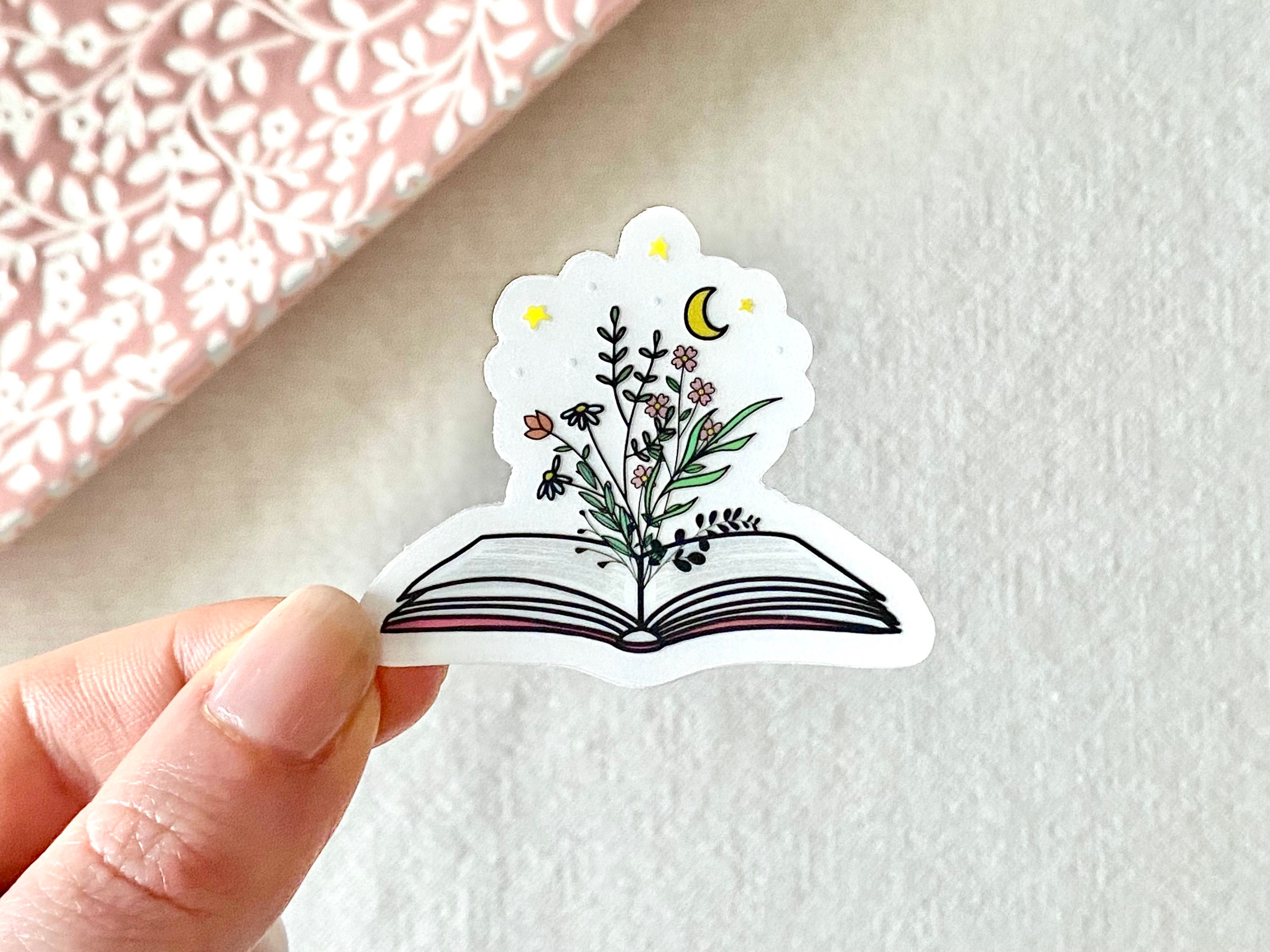 Open Book Clear Vinyl Sticker Transparent Die-cut Waterproof - Etsy UK