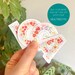 Letter “L” Summer Blooms Clear Vinyl Sticker | Transparent Die-cut ...