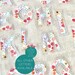 Letter “L” Summer Blooms Clear Vinyl Sticker | Transparent Die-cut ...