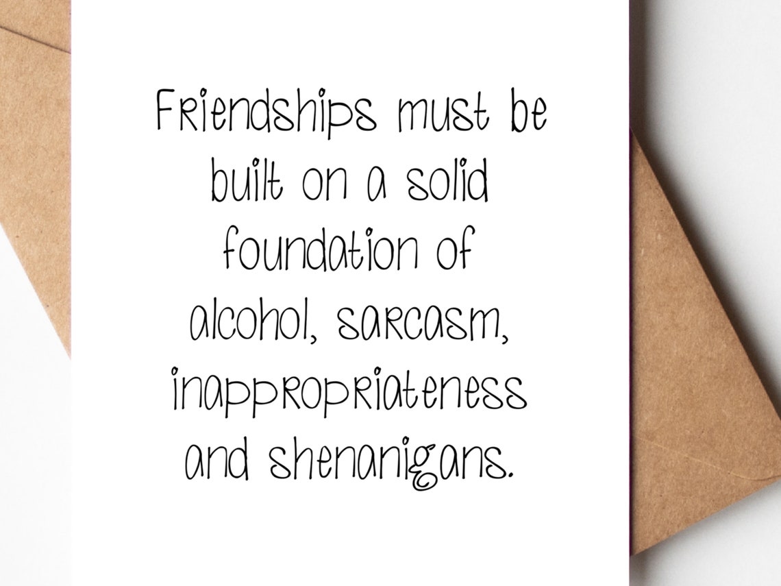 Printable Friendship Card | Best Friend PDF Birthday Card | Instant ...