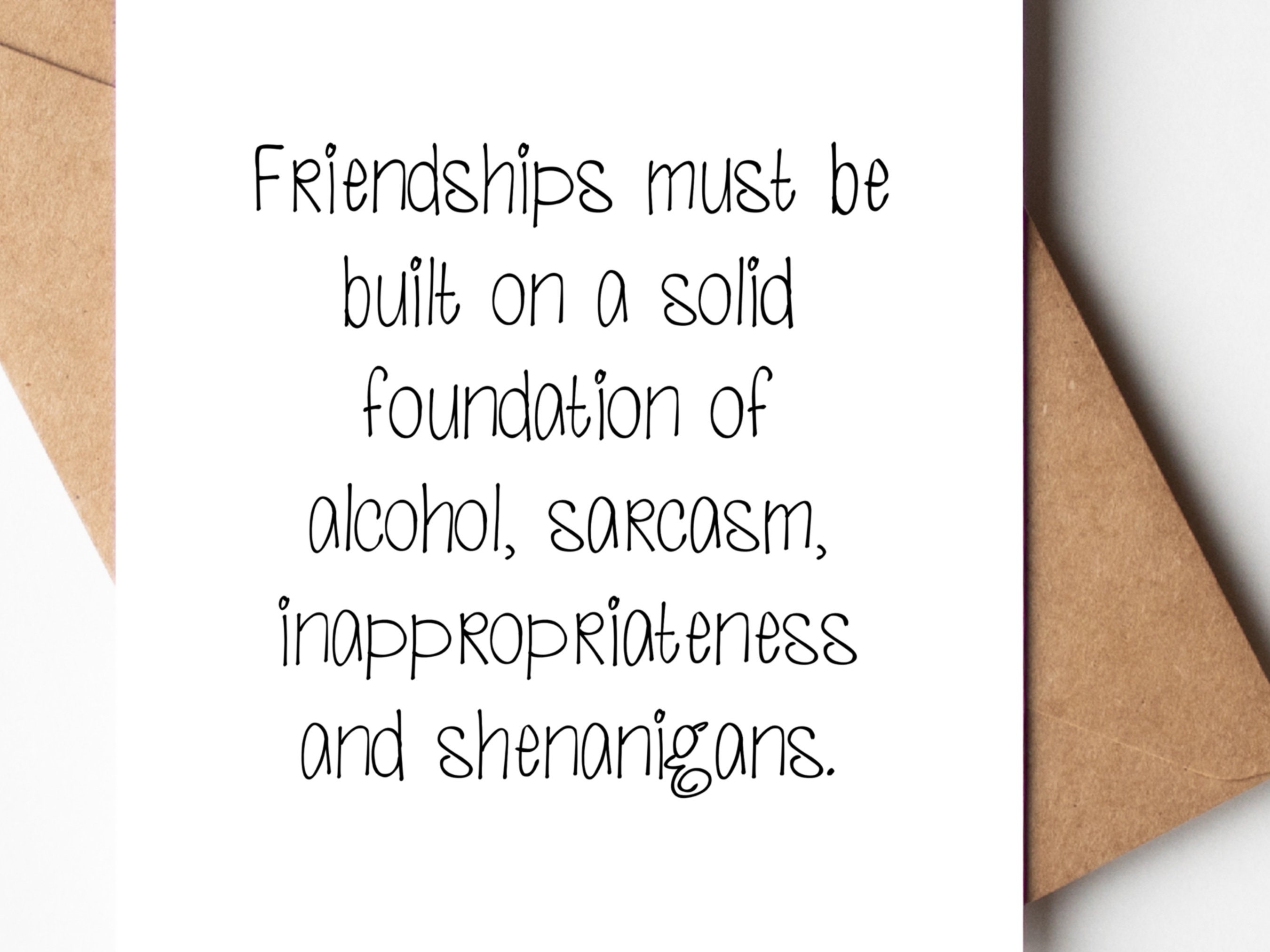 Printable Friendship Card | Best Friend PDF Birthday Card | Instant ...