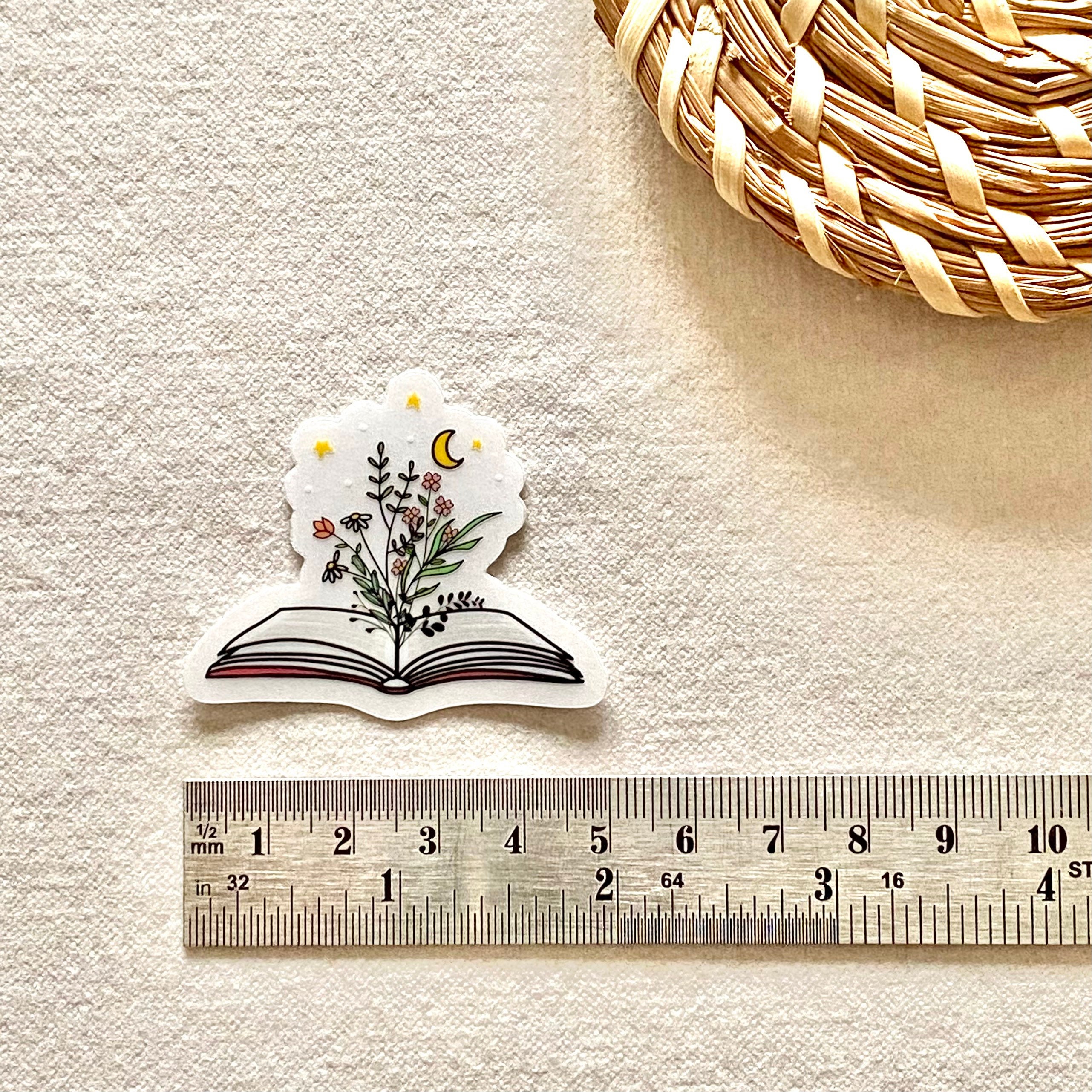 Open Book Clear Vinyl Sticker Transparent Die-cut Waterproof - Etsy UK