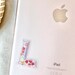 Letter “L” Summer Blooms Clear Vinyl Sticker | Transparent Die-cut ...