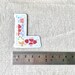 Letter L Summer Blooms Clear Vinyl Sticker Transparent Die-cut ...