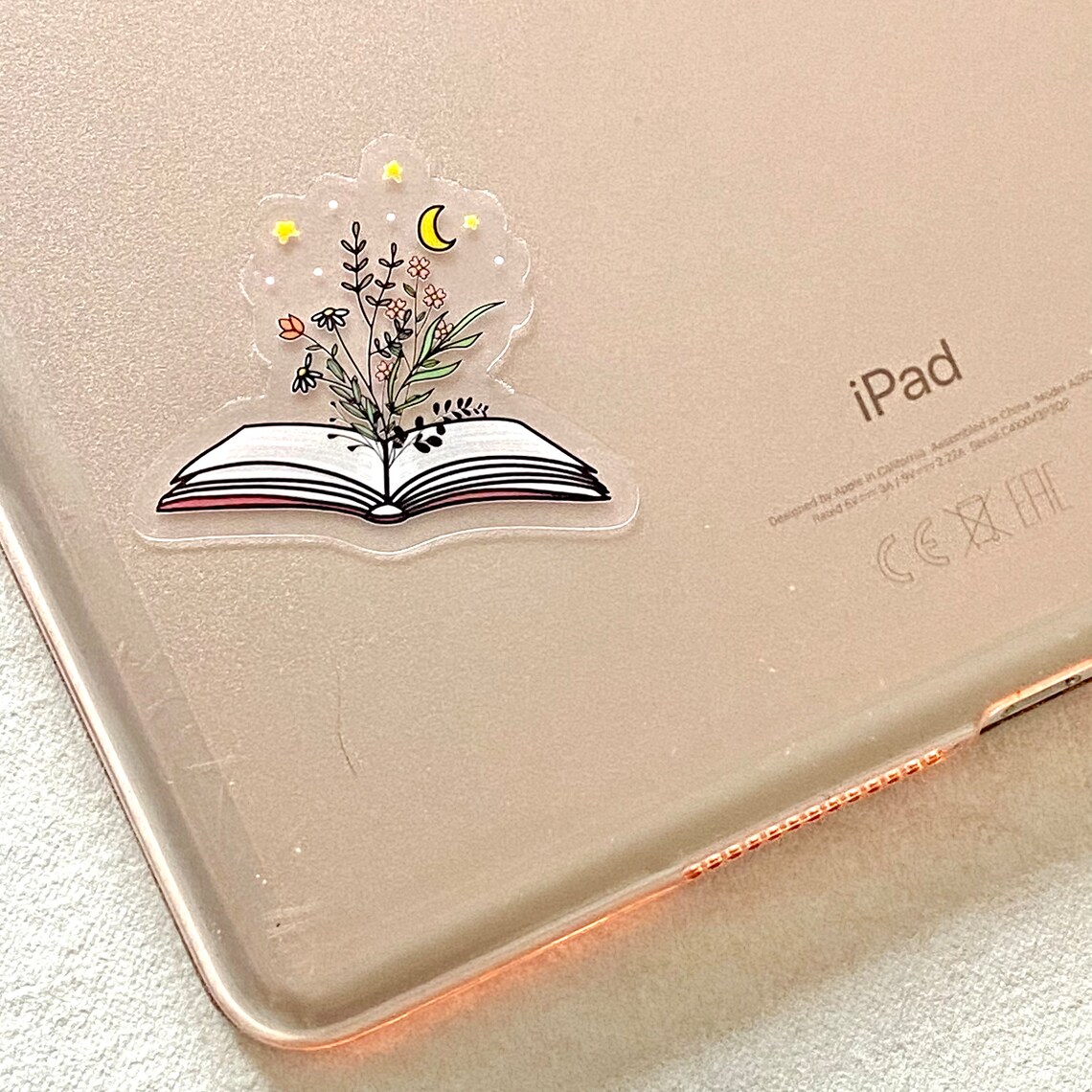 Open Book Clear Vinyl Sticker Transparent Die-cut Waterproof - Etsy UK