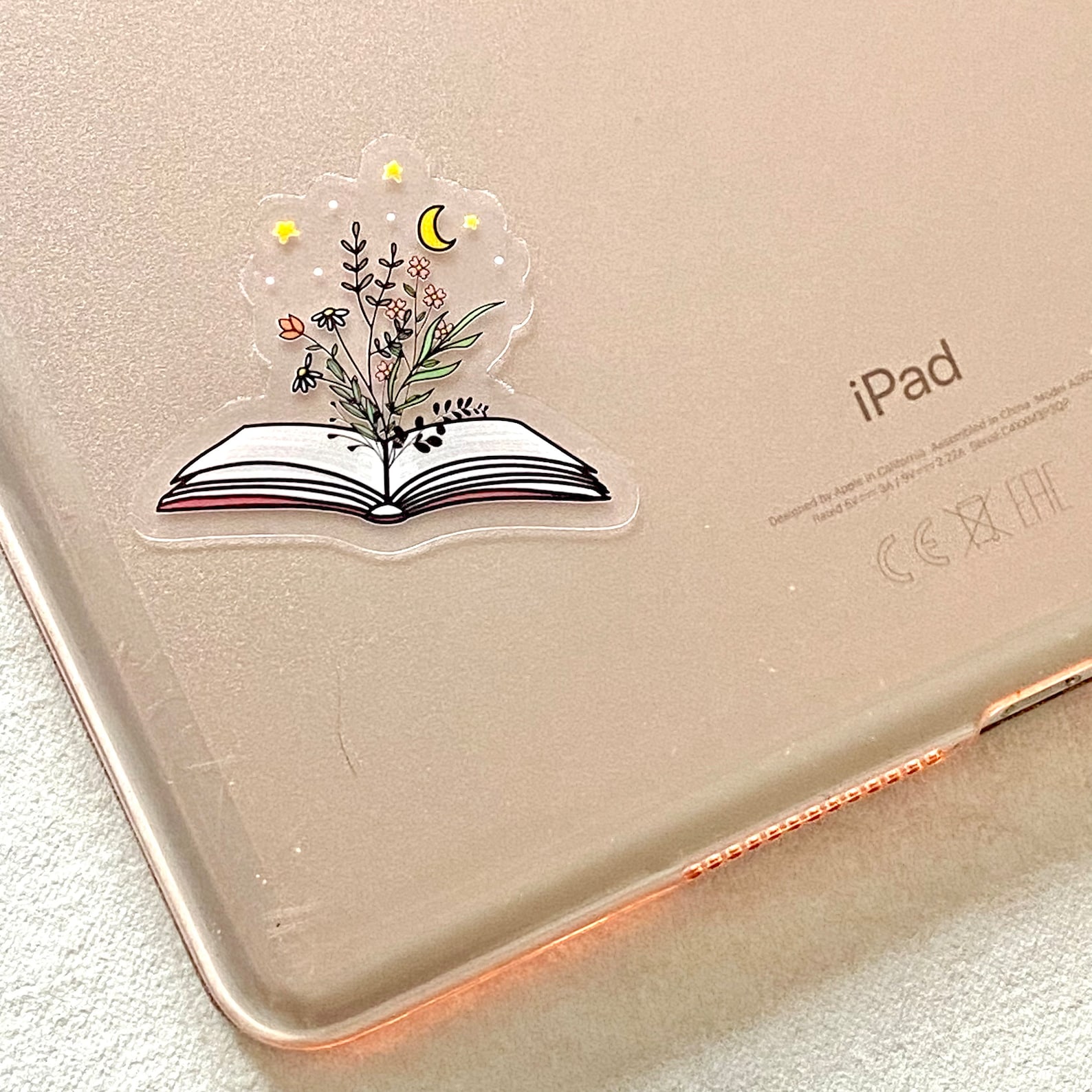 Open Book Clear Vinyl Sticker Transparent Die-cut Waterproof - Etsy UK