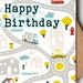 Printable Boy’s Happy Birthday Card | Road Map Kids Birthday Card PDF ...