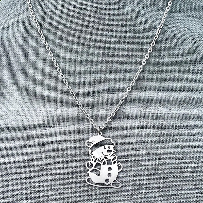 Snowman Necklace - Etsy