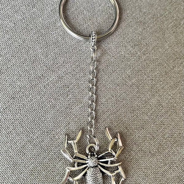 Spider Keychain - Etsy