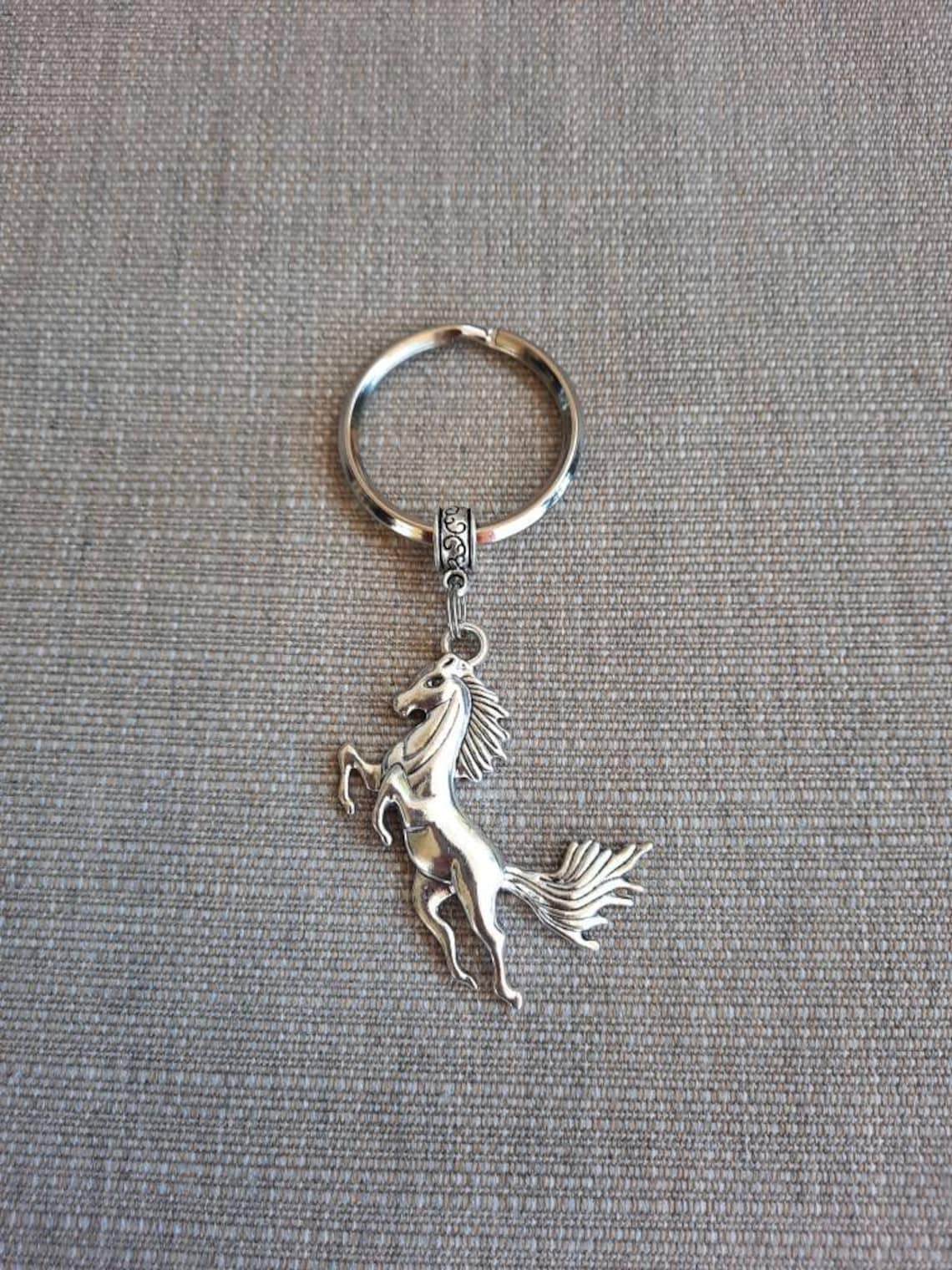 Large Horse Keychain, Equestrian Gift, Cowgirl Charm - Etsy
