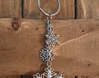 Snowflake Keychain | Etsy