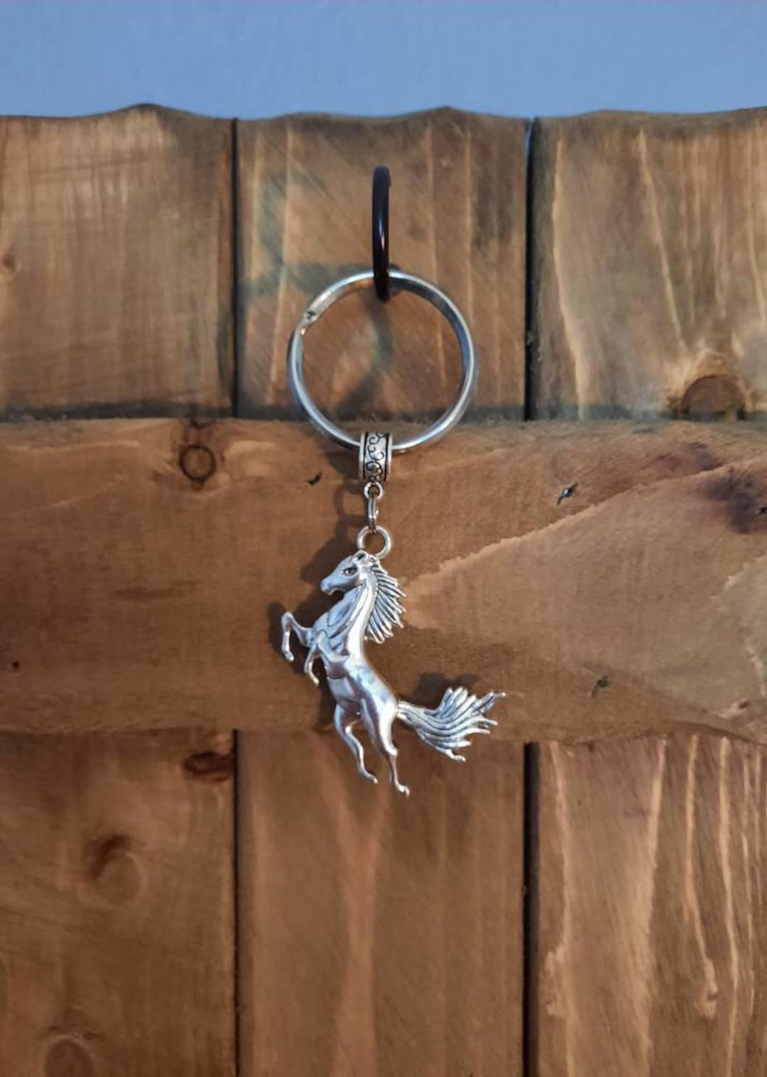 Beautiful Large Horse Keychain/horse Lovers Keychain/cowgirl Keychain ...