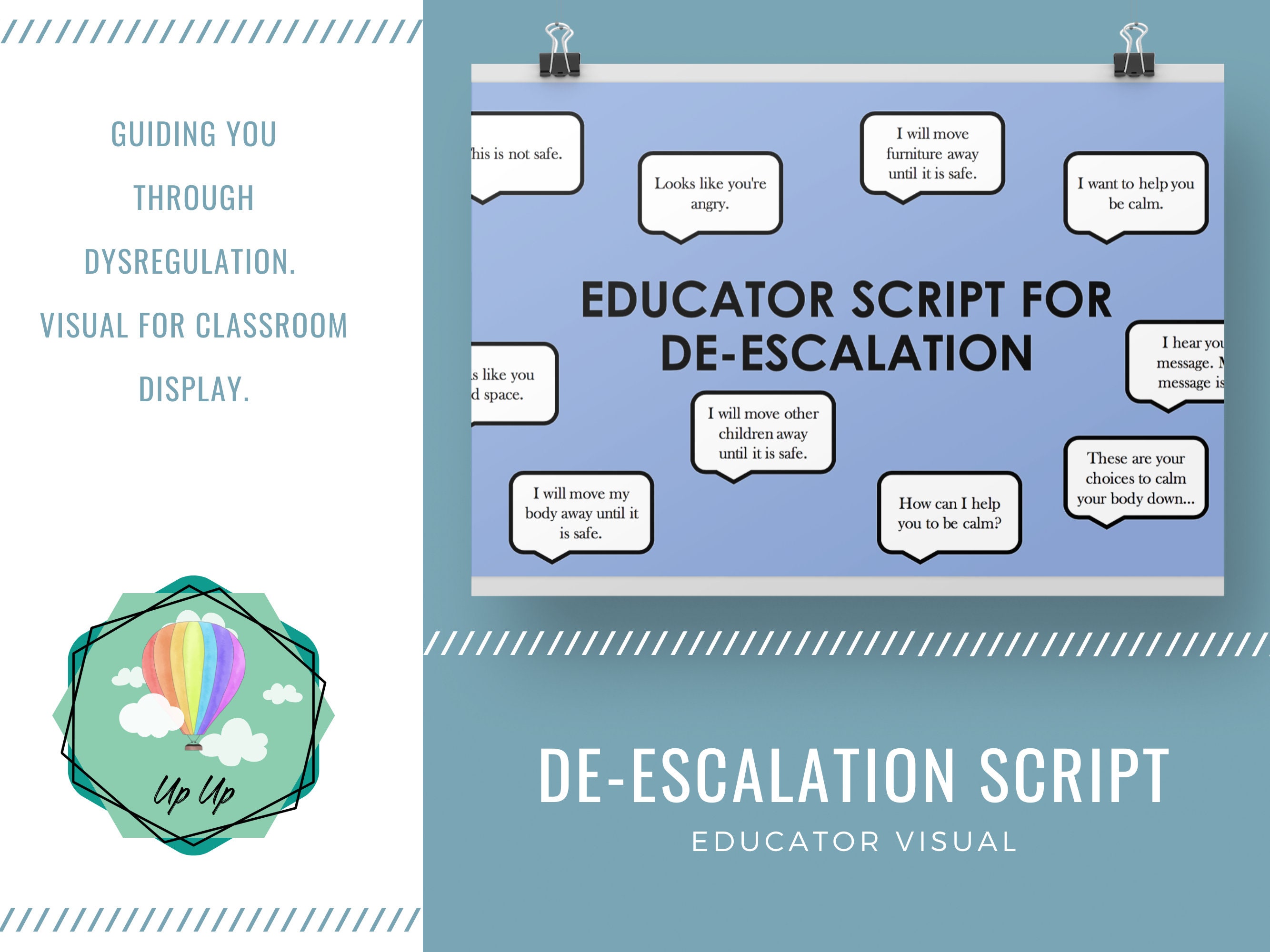 Educator De-escalation Script - Etsy
