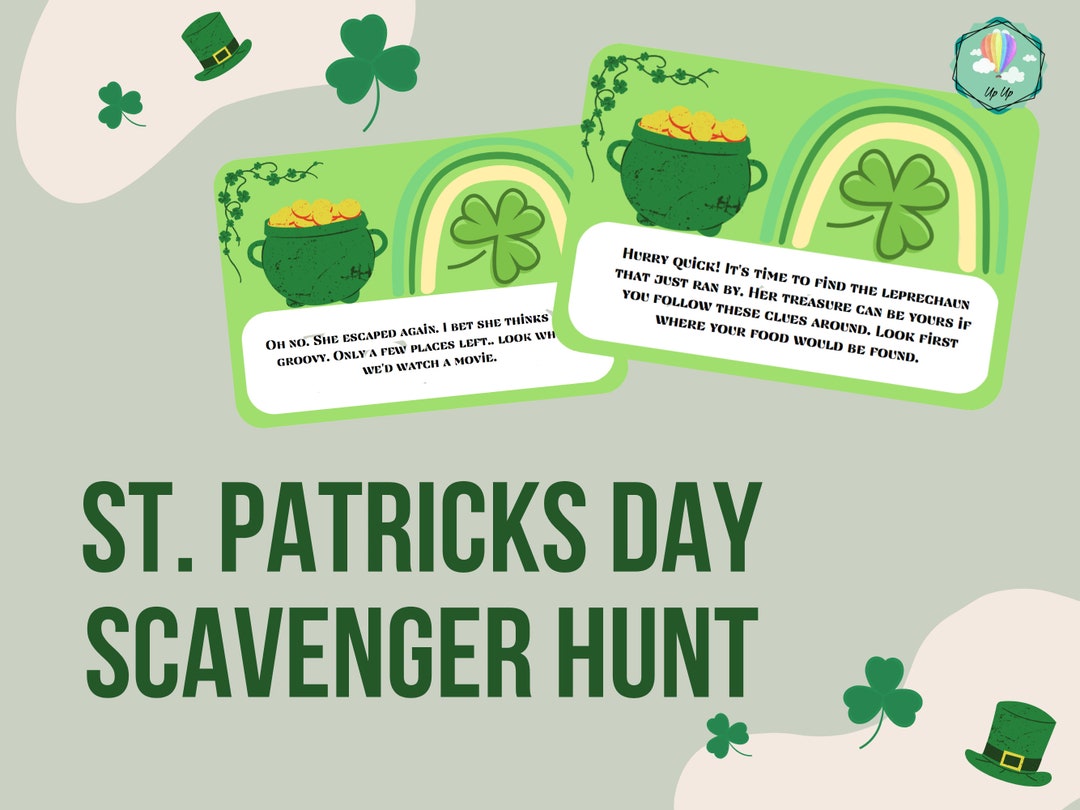 St. Patricks Day Scavenger Hunt - Unnumbered - Etsy