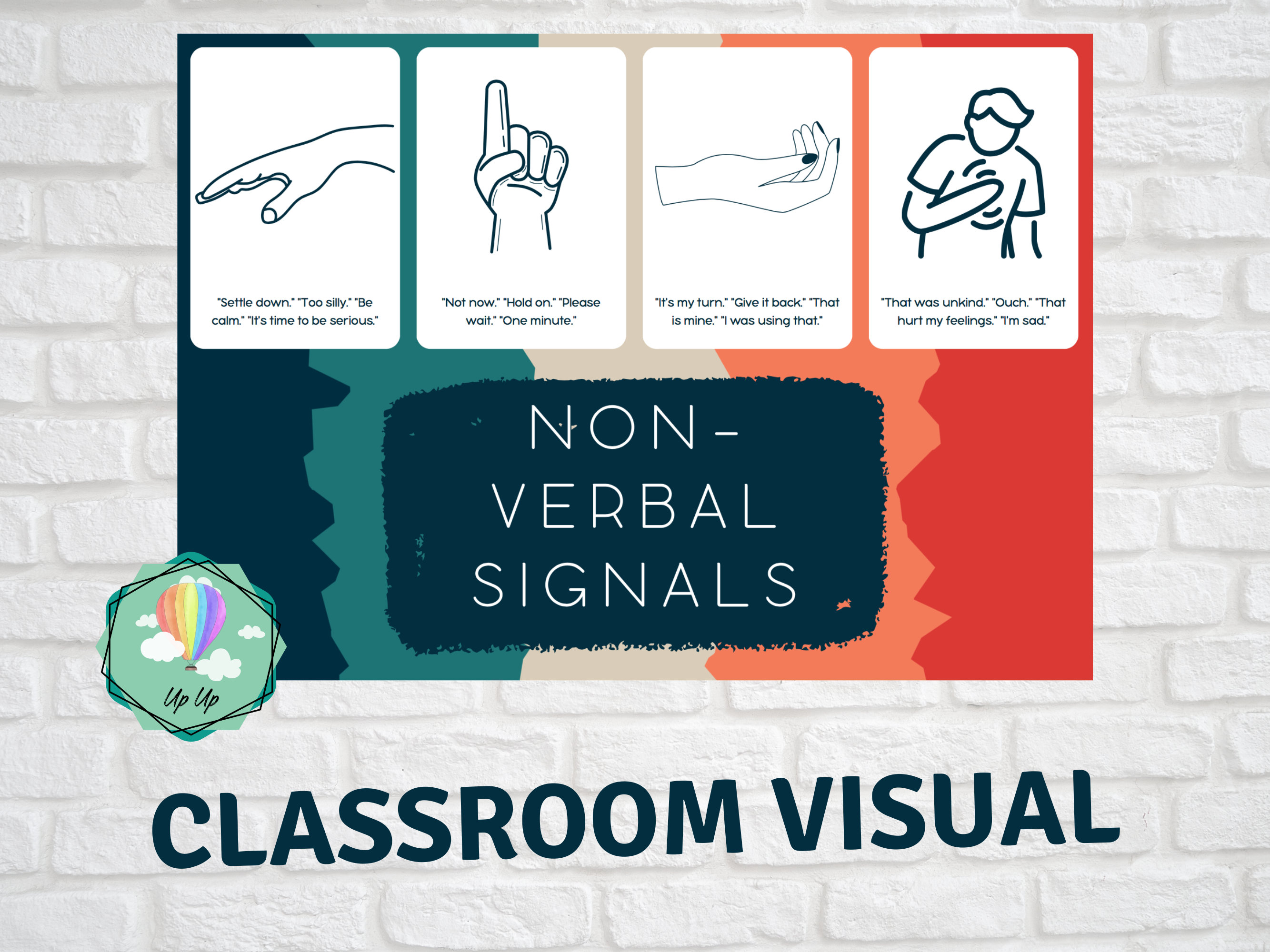Classroom Non-verbal Signals - Etsy