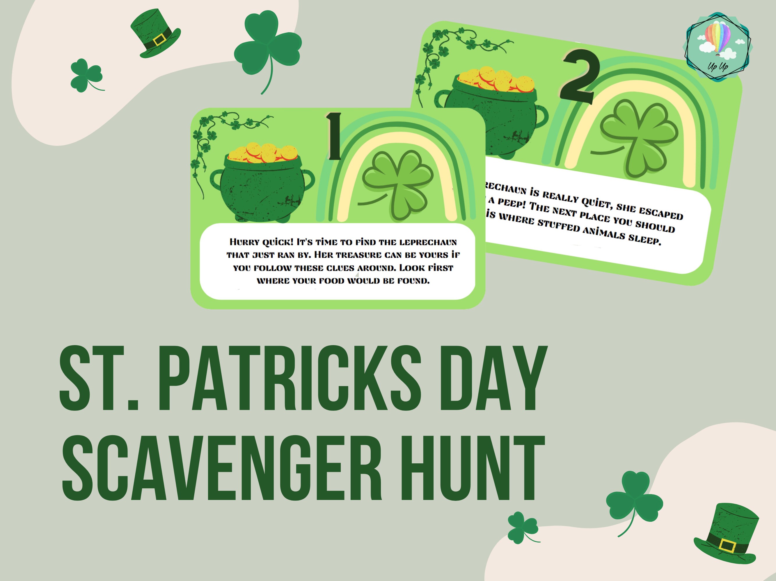 St. Patricks Day Scavenger Hunt - Numbered - Etsy