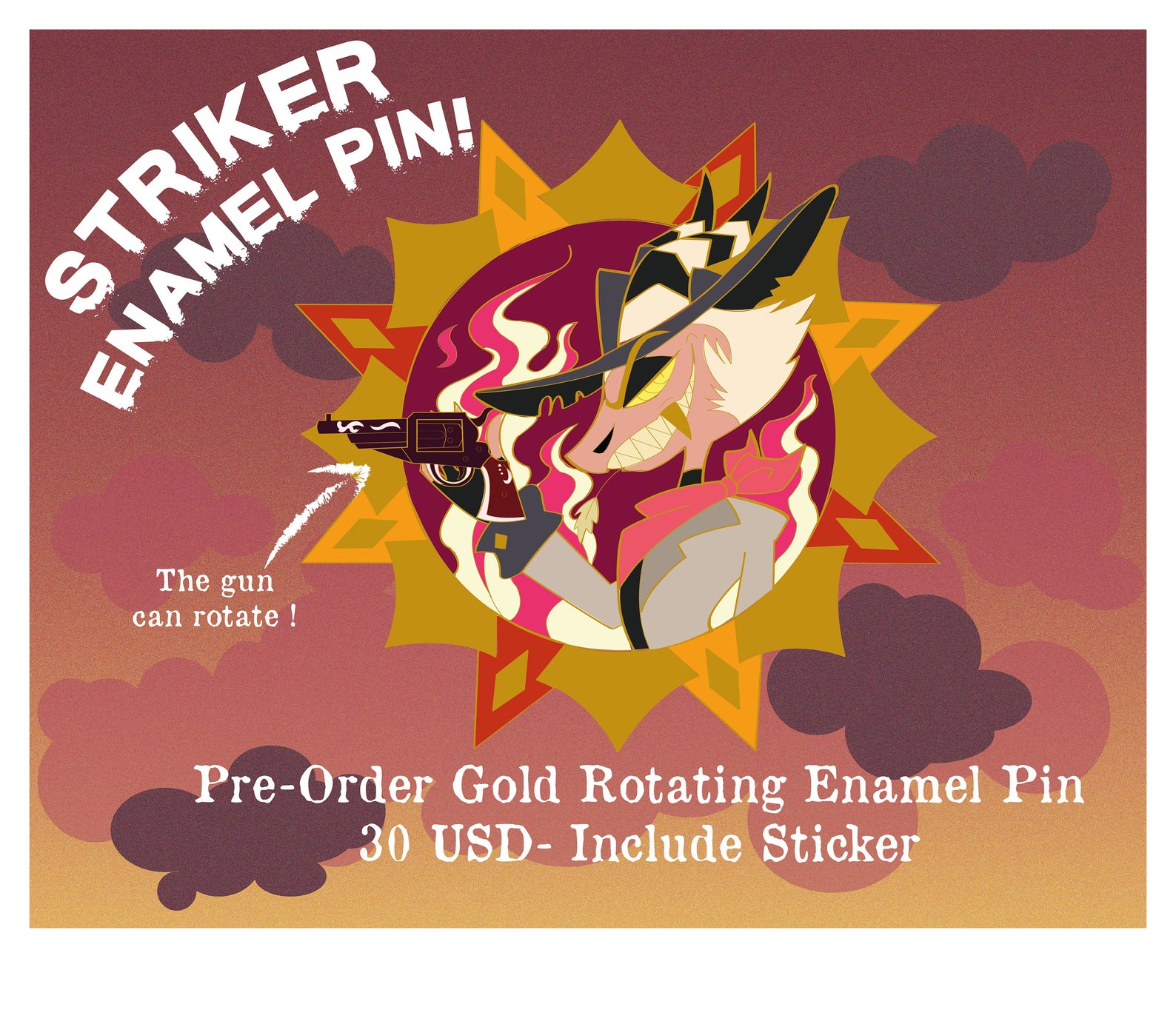 Helluva Boss : Grade B Striker Spin Gun - Etsy New Zealand