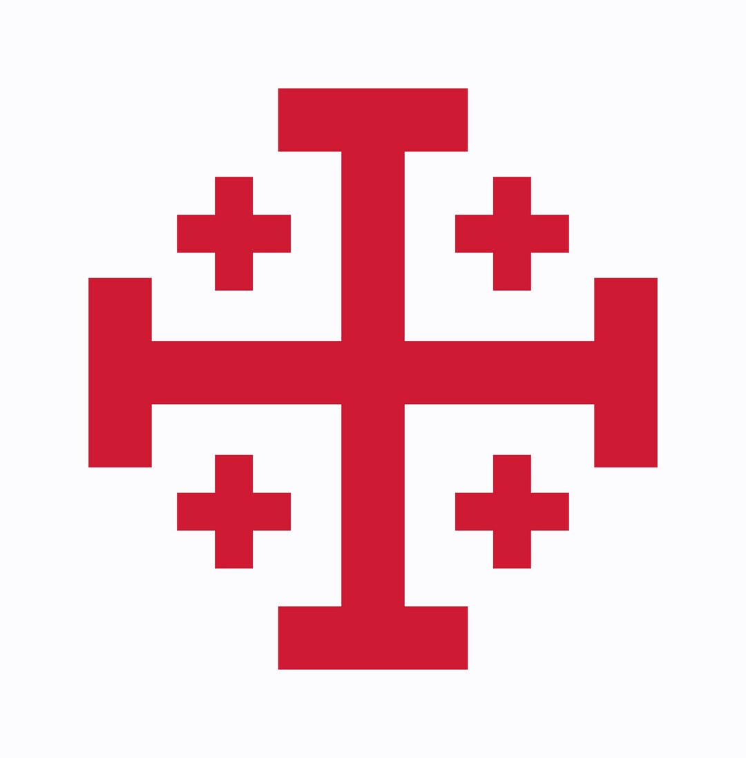Jerusalem Cross Needlepoint Chart-cross Stitch Chart-digital Download ...