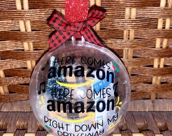 Amazon Inspired Christmas Ornament Packages and Boxes Snow | Etsy