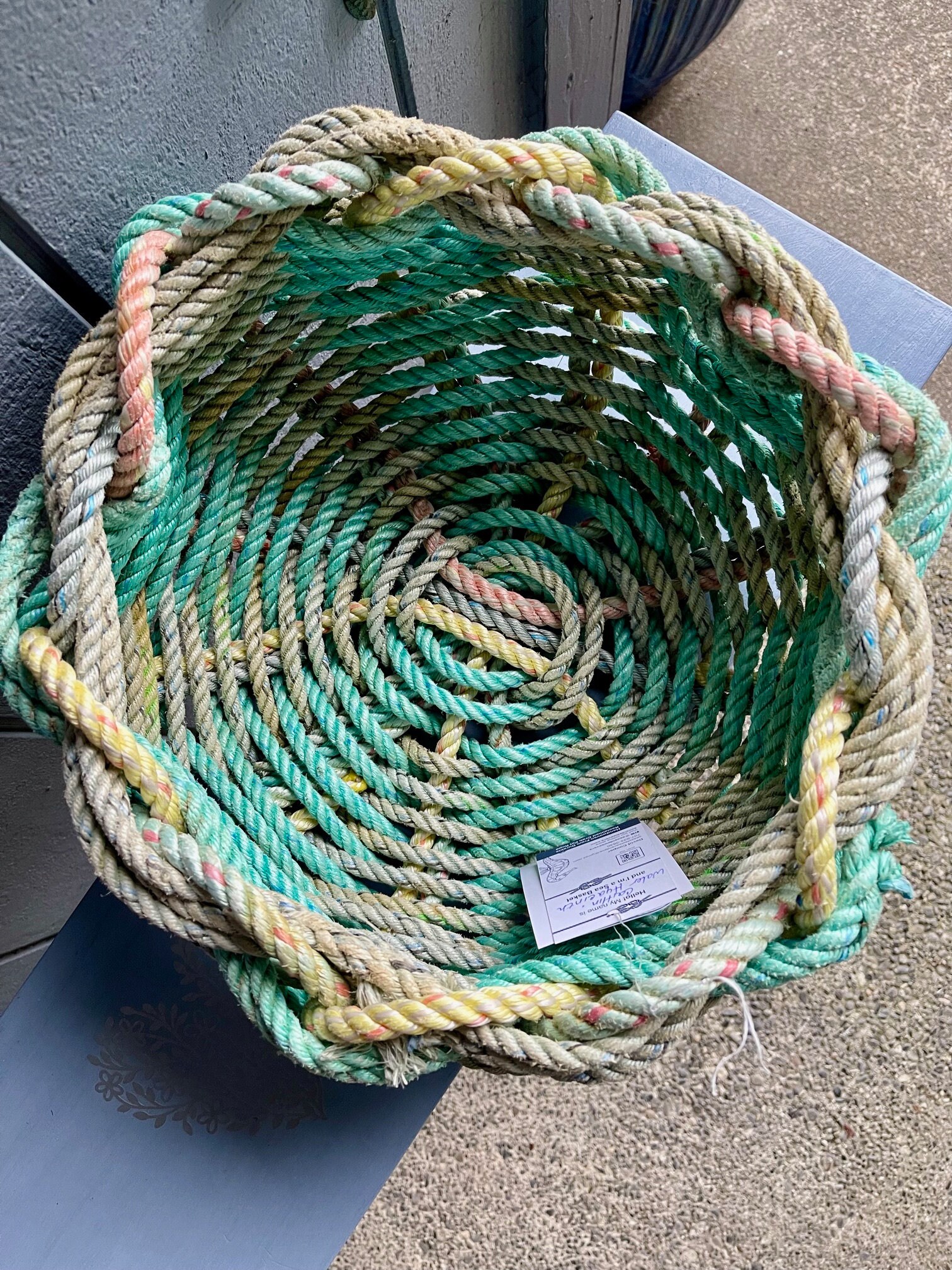 Smallest Sea Basket - Handwoven Out of Reclaimed Crab Pot Rope - Etsy