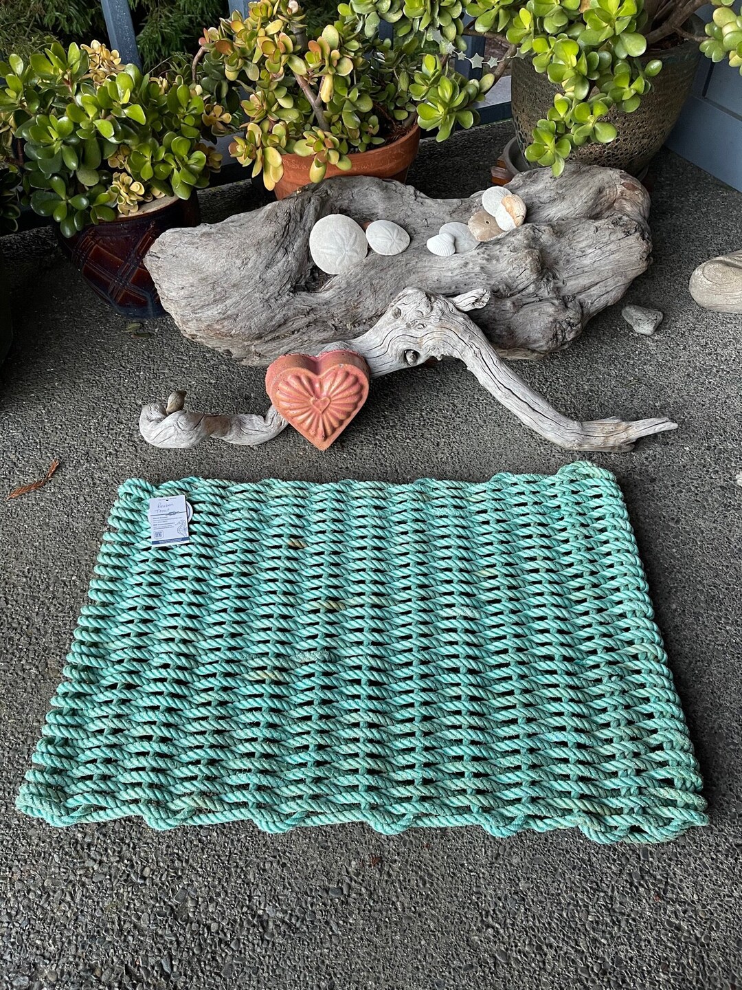 The Classic one - Handwoven, Reclaimed Crab Pot Rope Doormat - Etsy