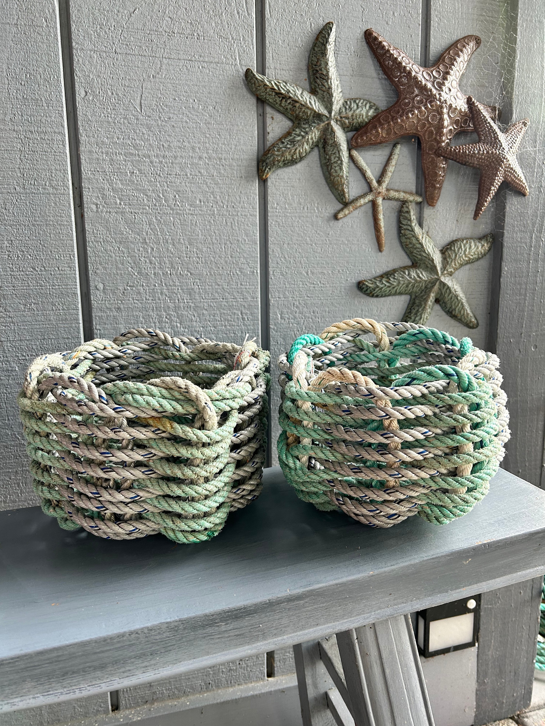 Smallest Sea Basket - Handwoven Out of Reclaimed Crab Pot Rope - Etsy