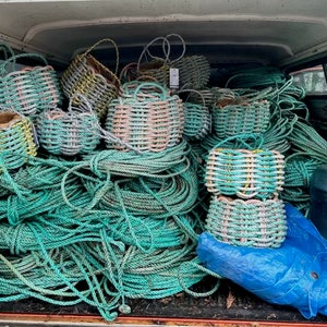 Smallest Sea Basket - Handwoven Out of Reclaimed Crab Pot Rope - Etsy
