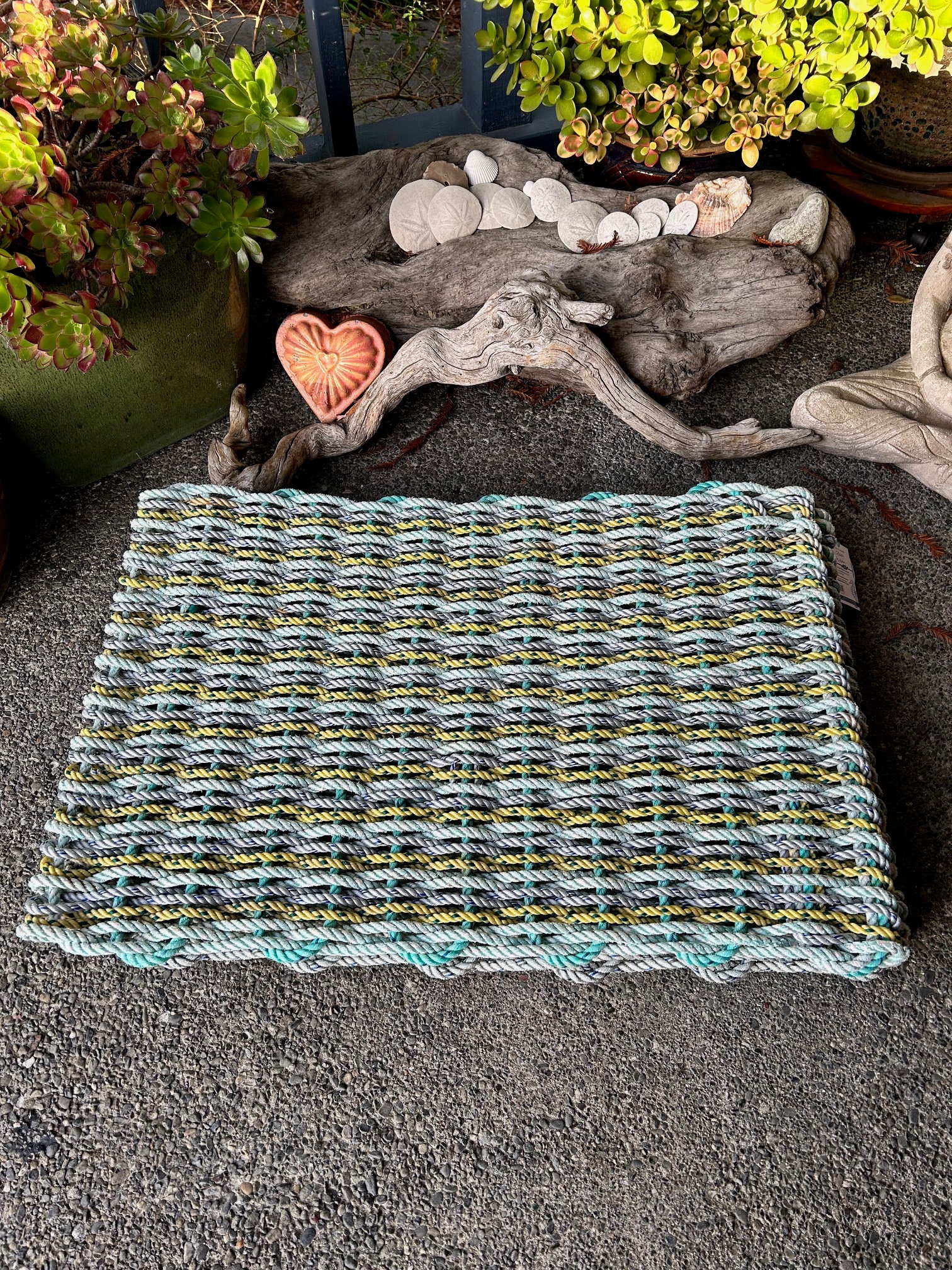Trifecta Weave - Handwoven, Reclaimed Crab Pot Rope Doormat - Etsy