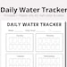 Weekly Water Intake Tracker, Water Log, Daily, Water Tracker Printable ...