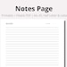 Minimalistic Notes Printable, Daily Notes, Lines Notes, Task Checklist ...
