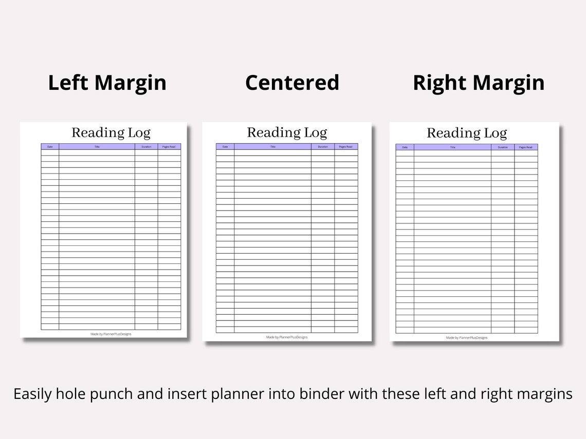 Reading Log, Daily Reading Log, Reading Planner, Books to Read ...