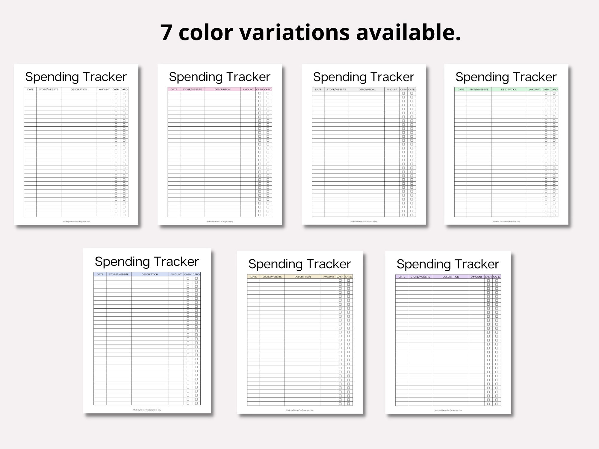 Spending Tracker, Monthly Expenses, Expense Tracker Printable, Spending ...