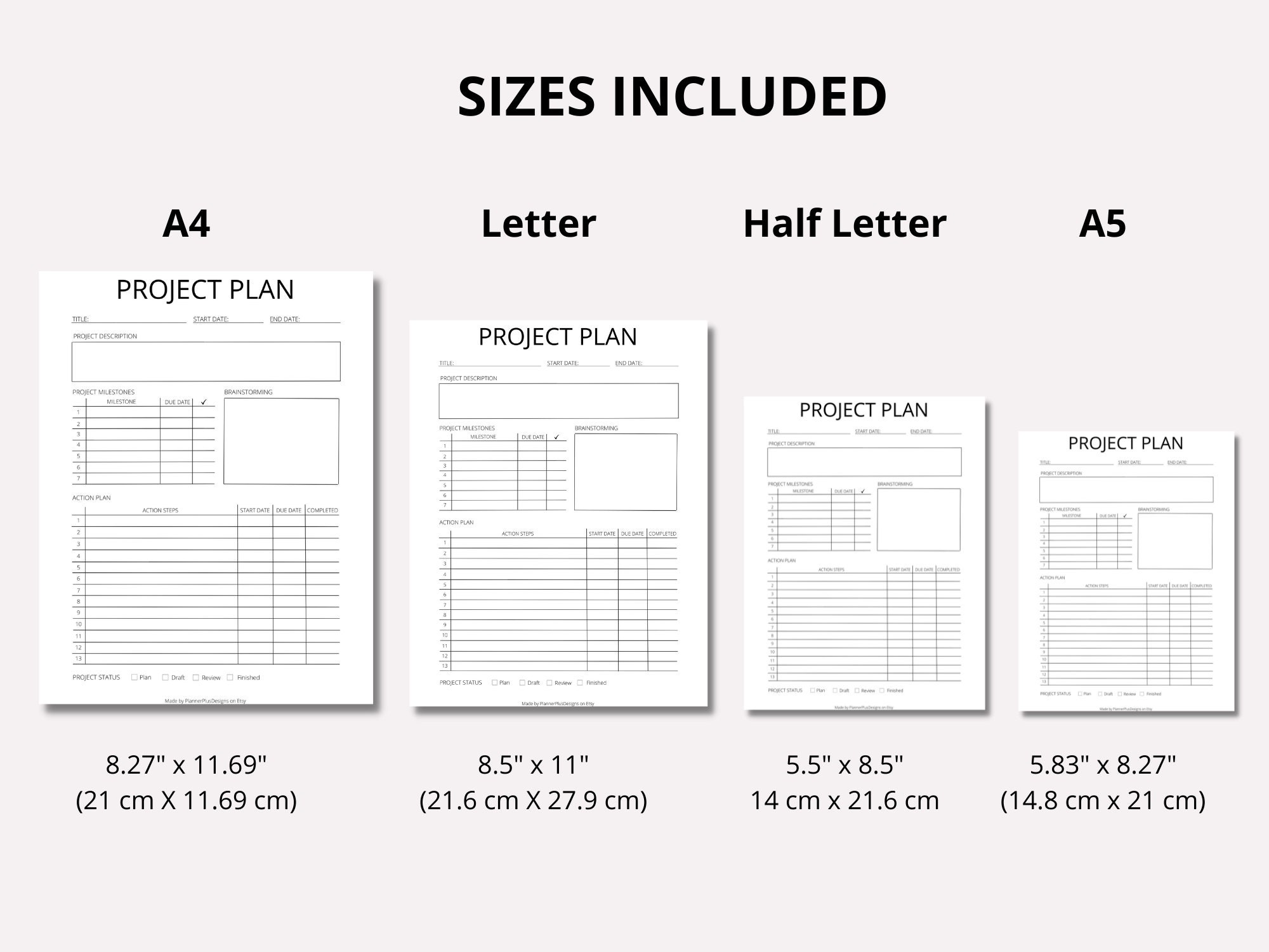 Project Planner Printable, Task Planner, Productivity Planner, Task ...