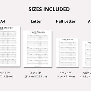 Weekly, Monthly Habit Tracker, Habit Tracker, Habit Tracker Printable ...