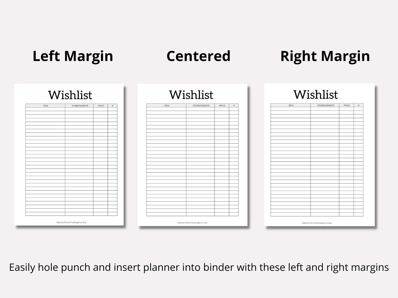 Wishlist Printable, Wishlist Printable Tracker Template, Shopping Wish ...
