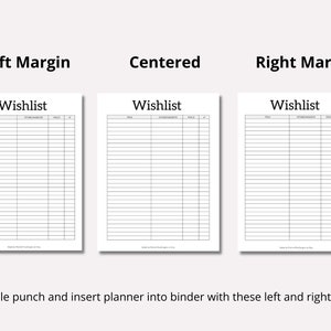 Wishlist Printable, Wishlist Printable Tracker Template, Shopping Wish ...