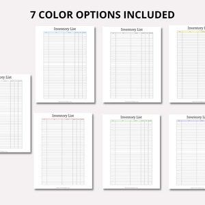 Inventory Tracker, Inventory List Printable, Business Inventory ...