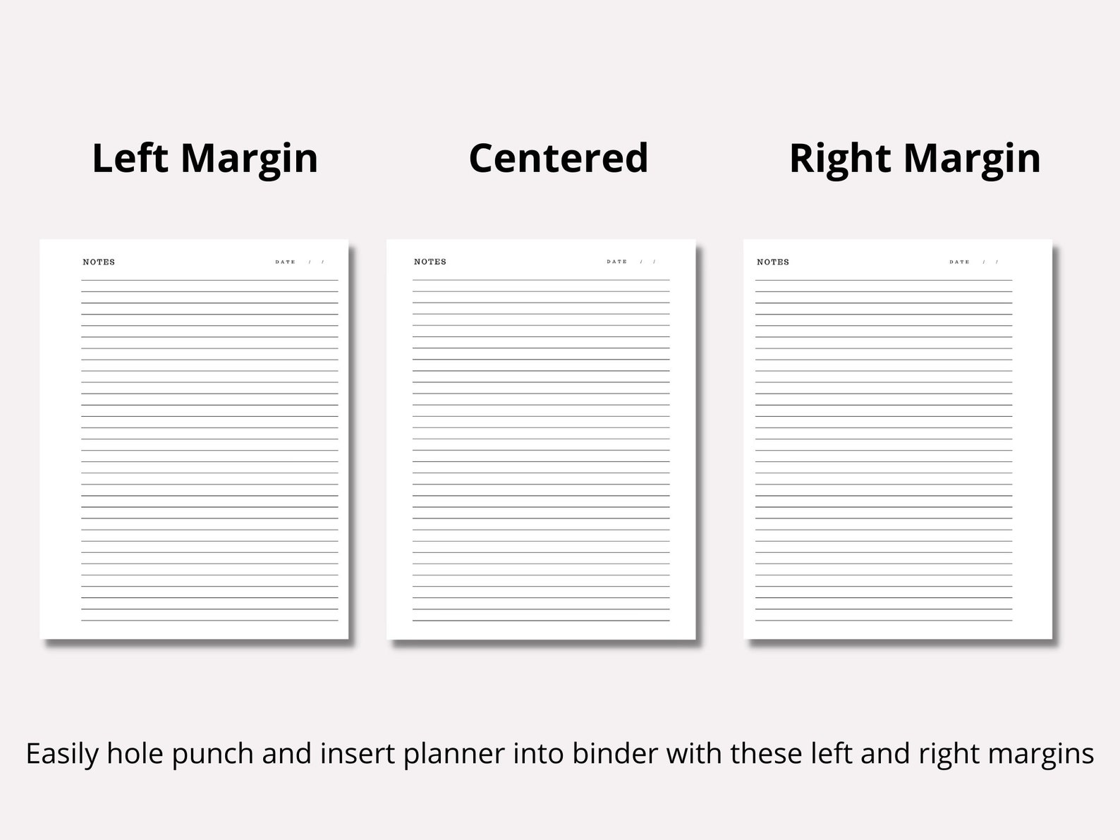 Minimalistic Notes Printable, Daily Notes, Lines Notes, Task Checklist ...