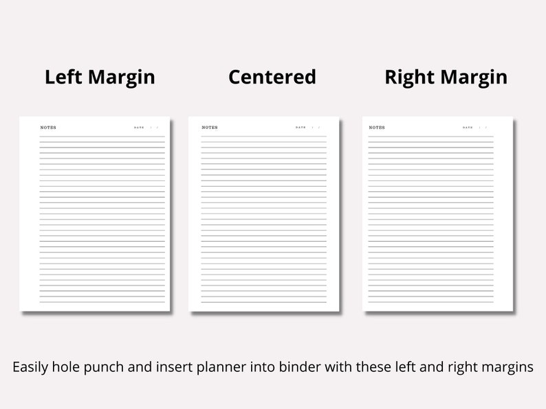 Minimalistic Notes Printable, Daily Notes, Lines Notes, Task Checklist ...