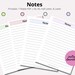Minimalistic Notes Printable Daily Notes Lines Notes Task - Etsy