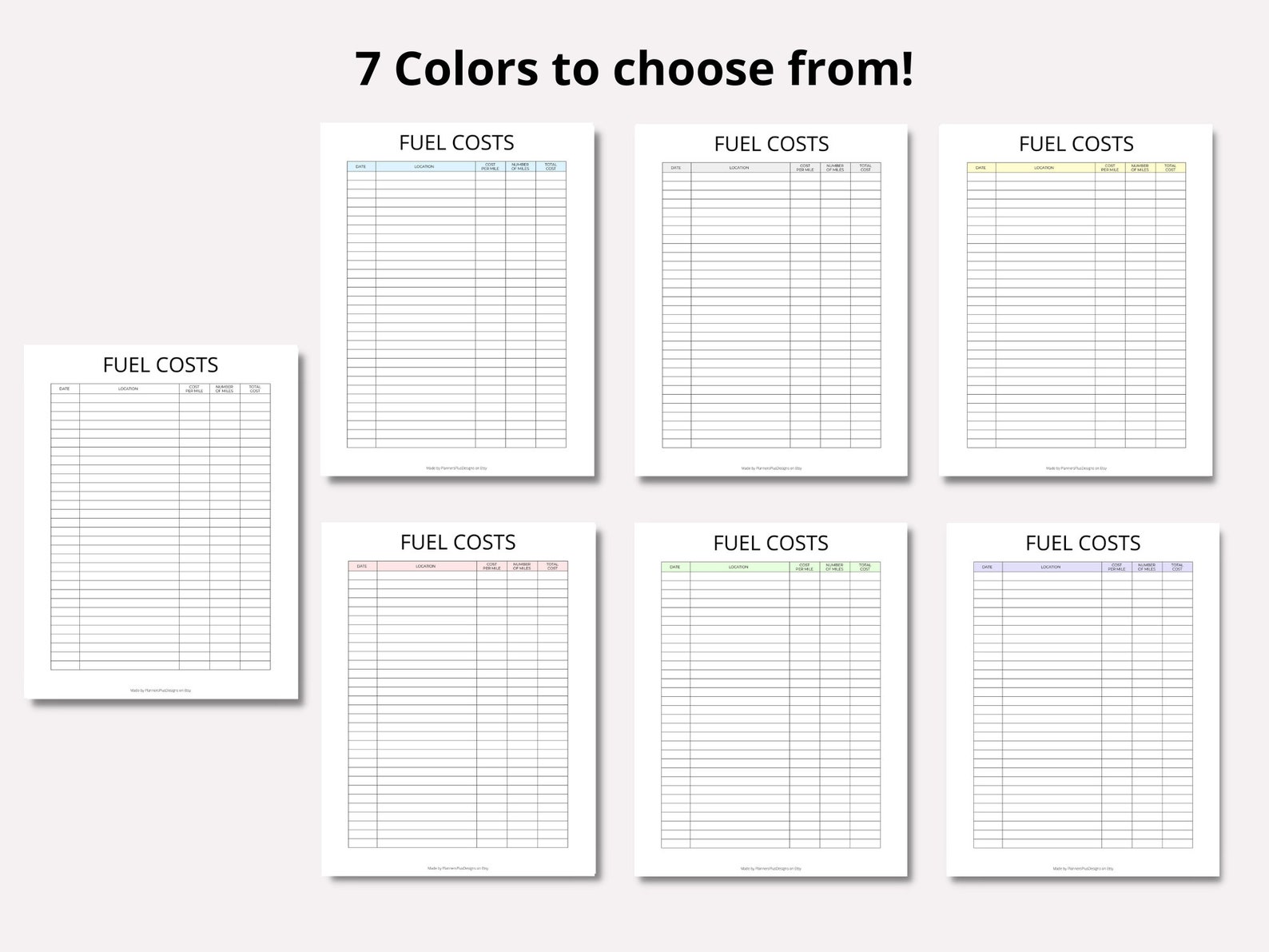 Fuel Expense Tracker Template Editable Canva Printable Fuel Cost Log ...