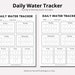 Weekly Water Intake Tracker, Water Log, Daily, Water Tracker Printable ...