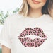 Leopard Print Lips Shirt Leopard Lips Tee Leopard Print Lip T-shirt ...