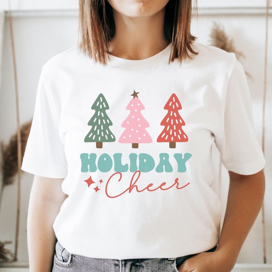 Christmas Trees Shirt, Holiday Christmas Tree Shirt, Holiday Cheer T ...