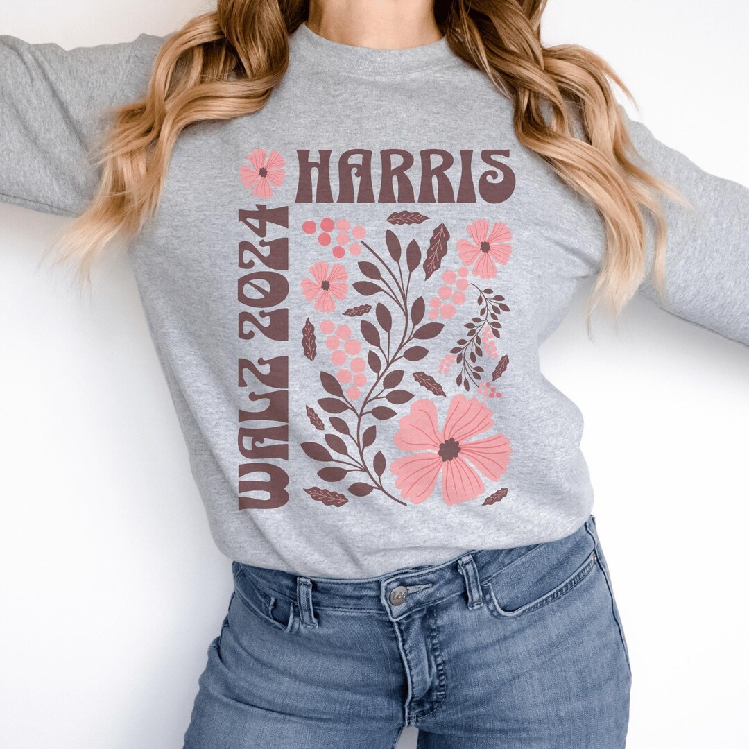 Harris Walz Sweatshirt, Kamala Harris for President Crewneck, Vote 2024 ...