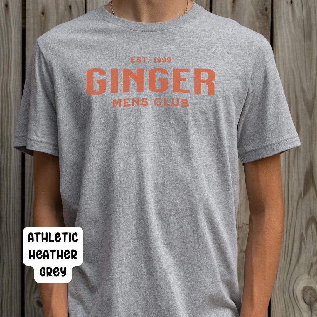 Ginger Mens Club Tshirt, Funny Ginger T-shirt, Ginger Pride, Ginger ...