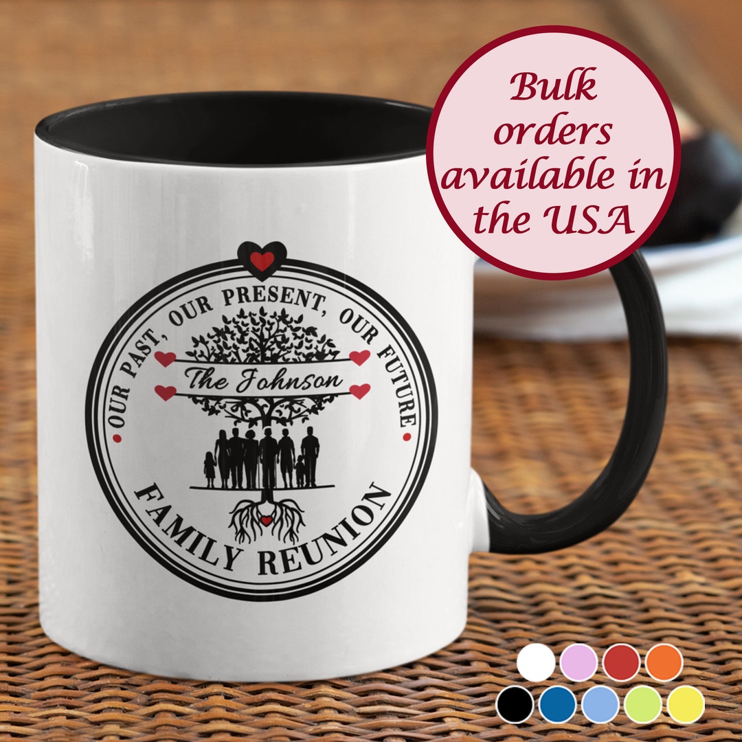 Family Reunion Mug, Personalized Family Reunion Favor Gift, Tree of ...