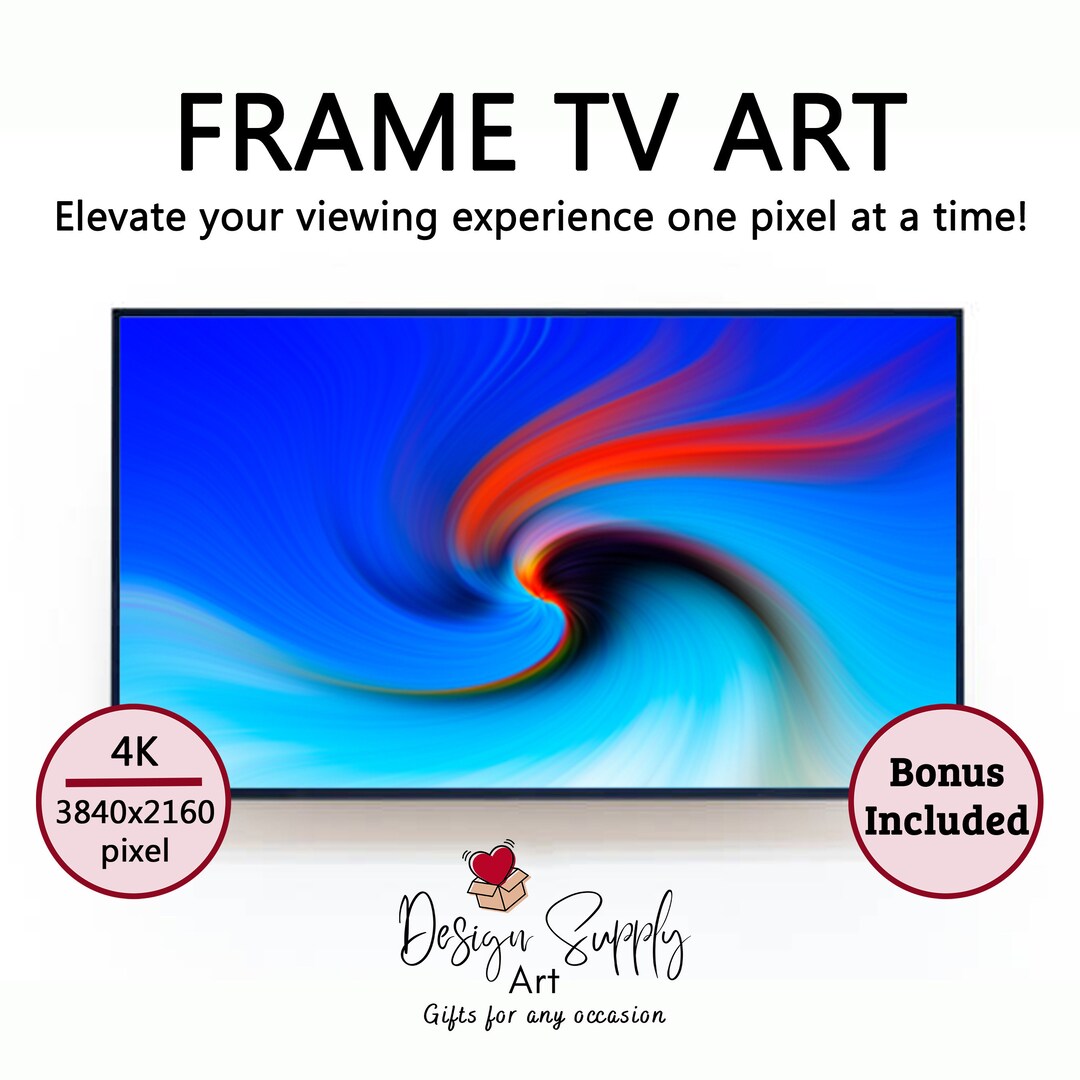 Frame Tv Art 4k, Modern Colorful Abstract Digital Tv Art, Vibrant Frame ...